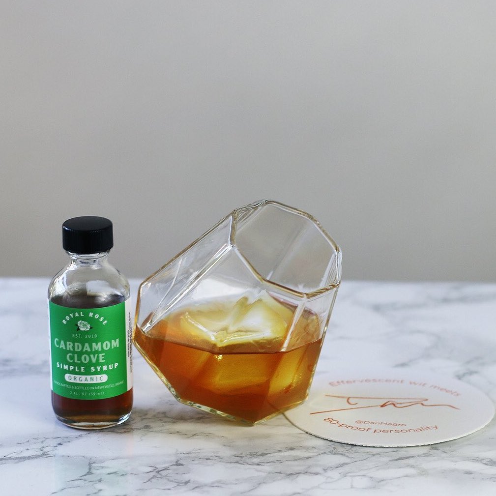 Cardamom Clove Gin Fashioned – Royal Rose Syrups