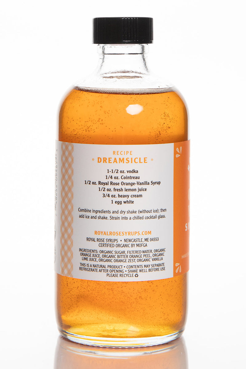 Orange Vanilla Organic Simple Syrup – Royal Rose Syrups