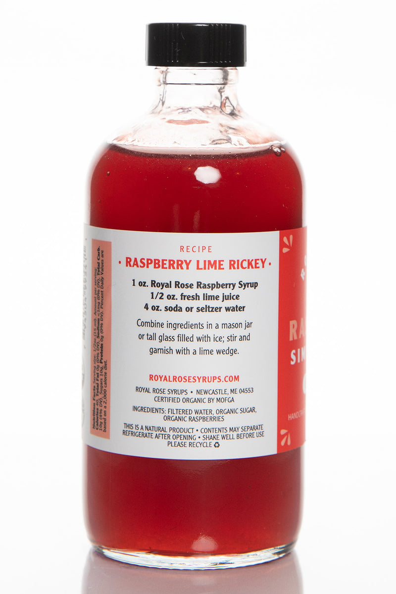Raspberry Organic Simple Syrup – Royal Rose Syrups